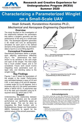 "Characterizing a Parameterized Winglet on a Small-Scale UAV" by Noah ...