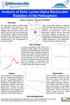 "Analysis of Solar Lyman-Alpha Backscatter Radiation in the Heliosphere ...