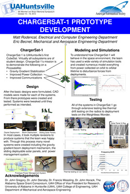 "ChargerSat-1 Prototype Development" by Matt Rodencal and Eric Becnel