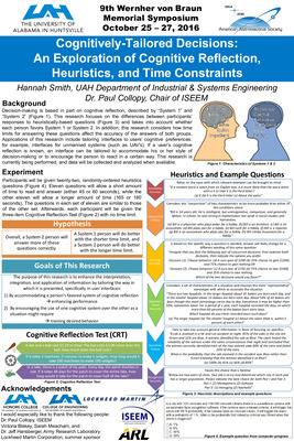"Cognitively-Tailored Decisions: An Exploration of Cognitive Reflection ...