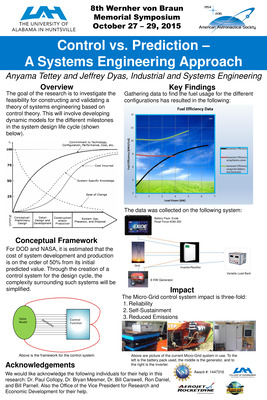 "Control vs. Prediction--A Systems Engineering Approach" by Anyama ...