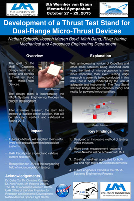"Development of a Thrust Test Stand for Dual-Range Micro-Thrust Devices ...