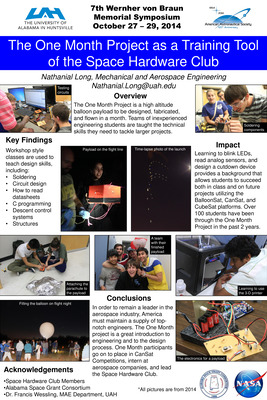 "The One Month Project as a Training Tool of the Space Hardware Club ...
