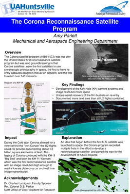 "The Corona Reconnaissance Satellite Program" by Amy Parlett